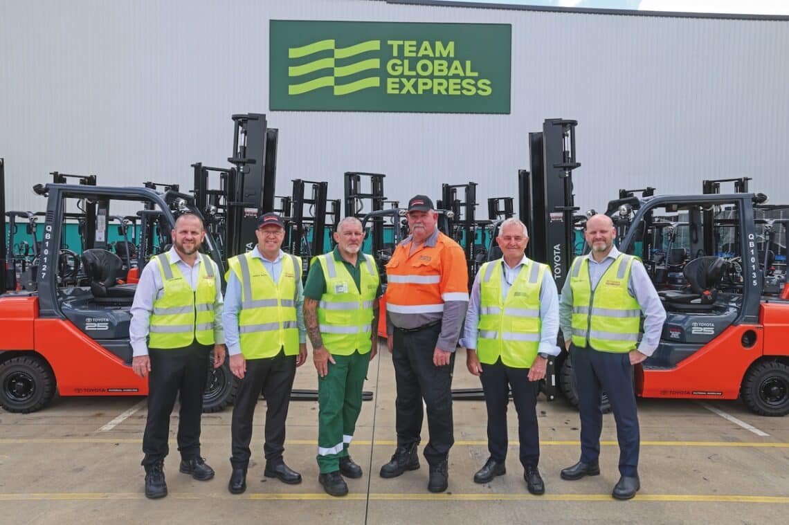 Team Global Express standardises forklift fleet nationwide with TMHA - MHD